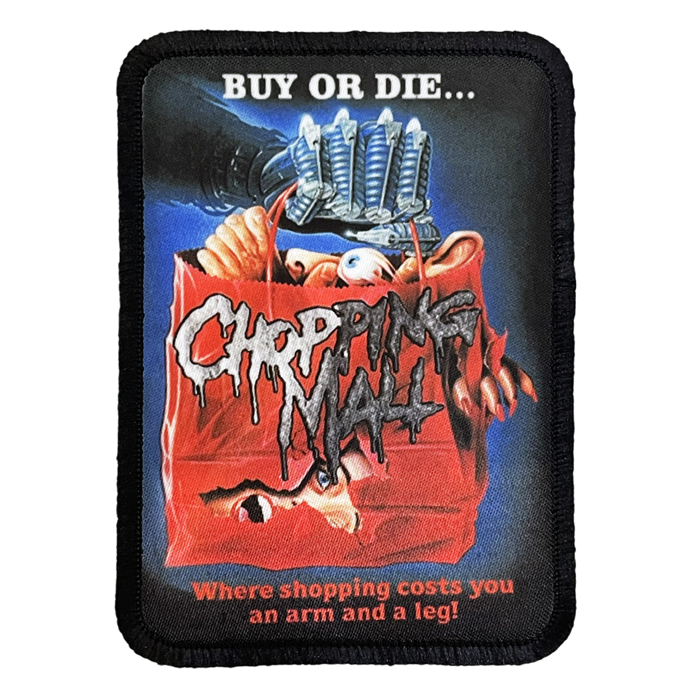 Chopping Mall Iron-On Patch – UNMASKED