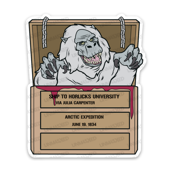 Fluffy the Crate Beast Sticker – UNMASKED