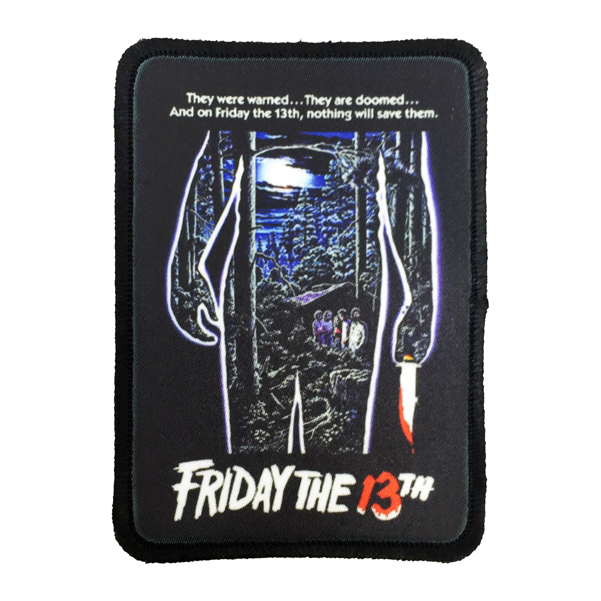 Friday the 13th Iron-On Patch – UNMASKED