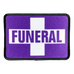 Funeral Procession Purple Flag Iron-On Patch – UNMASKED