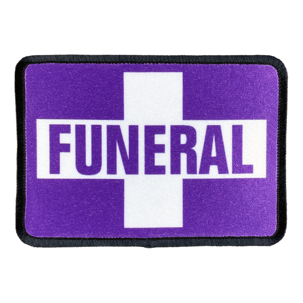 Funeral Procession Purple Flag Iron-On Patch – UNMASKED