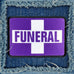 Funeral Procession Purple Flag Iron-On Patch – UNMASKED