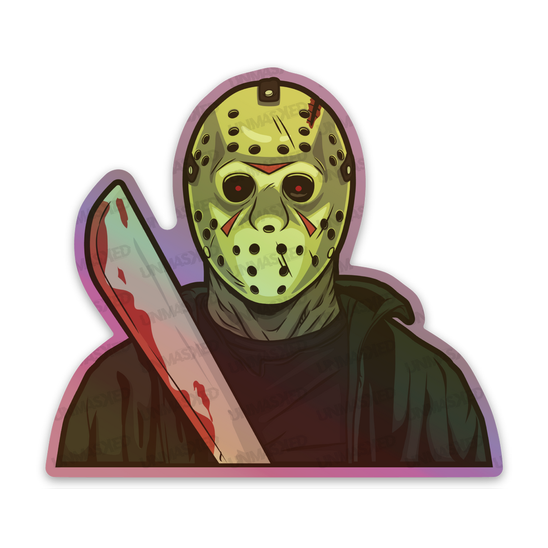 Holographic Jason Voorhees Sticker – UNMASKED