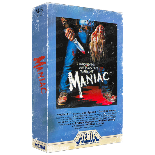 Maniac Supersized VHS Wall Art – UNMASKED