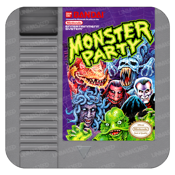 Monster Party NES Drink Coaster – UNMASKED