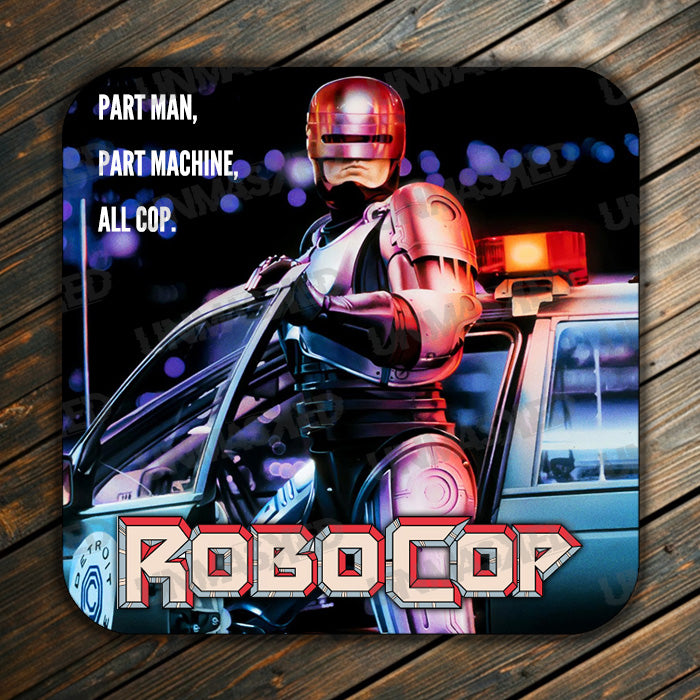 RoboCop Drink Coaster – UNMASKED