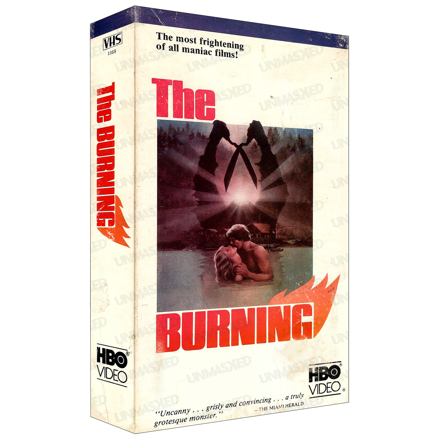 The Burning Supersized VHS Wall Art – UNMASKED